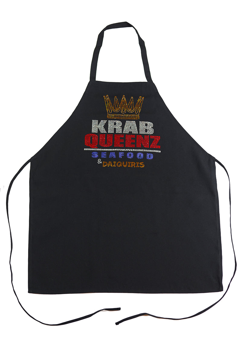 Bling Logo Apron – KRAB QUEENZ FOODS